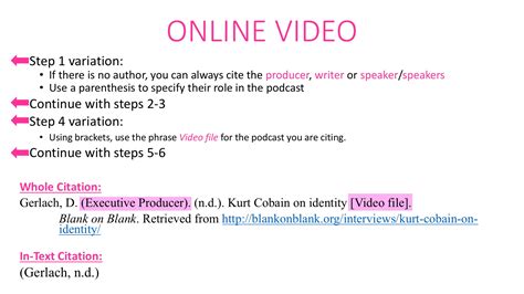 How Do You Cite A Ted Talk In Apa In Text