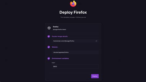 lightweight remote browser with dockerized firefox