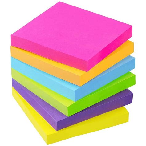 Notas 3x3 Colores Brillantes Hojas De Notas Para Imprimir Simona