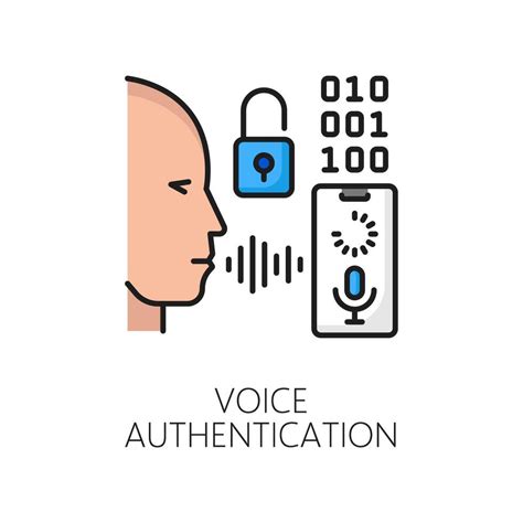 Voice Authentication Biometric Identification Icon 46631471 Vector Art At Vecteezy
