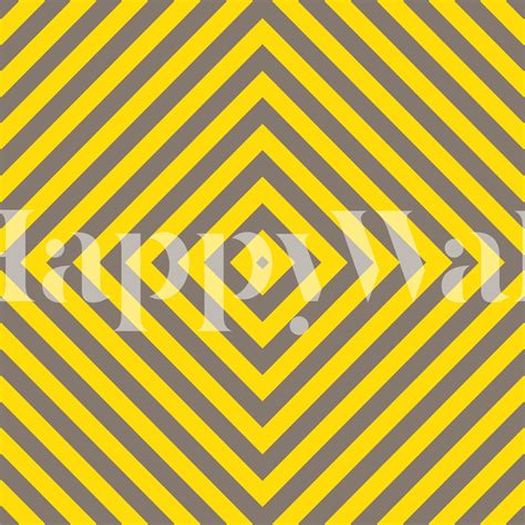 Brown Yellow Geometric Diamond Wallpaper