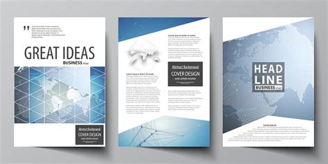 3 A 4 형식의 현대 편집 레이아웃의 벡터 일러스트 레이 션 브로셔 잡지 전단지 책자에 대 한 디자인 서식 파일을 다루고 있습니다 과학 의료 Dna 연구입니다 과학 이나