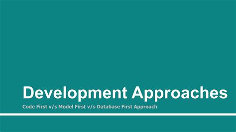 Development Approaches Part 2 Learn Entity Framework Core 20 Efc2 Using Aspnet Core