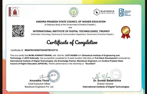 Pavani Karnati On Linkedin Internship Digitalskills Learning