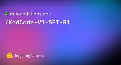 Mlfoundations Devkodcode V1 Sft R1 · Datasets At Hugging Face