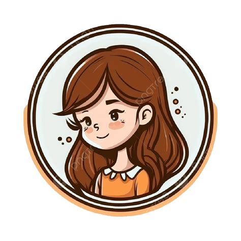 Chica De Personaje De Dibujos Animados Tímida Chica De Personaje De Dibujos Animados Tímida