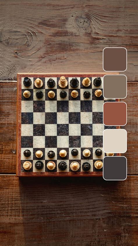 Elegant Chessboard Color Palette Rustic Tones Color Palette Rustic