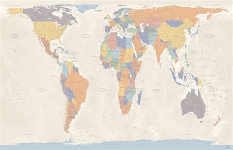 Planisphère Gall Peters Projection Fidèle Et équitable One For All