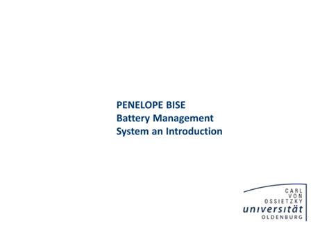 Battery Management System Ppt