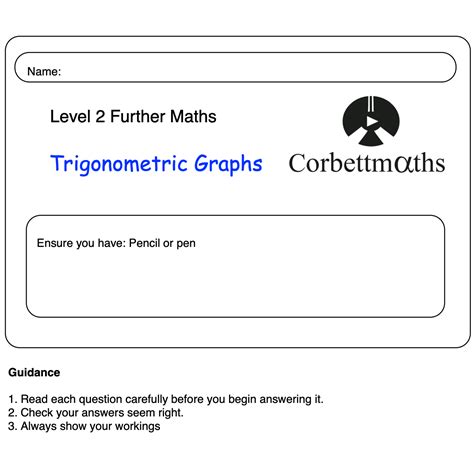 Fm Trigonometric Graphs Questions Corbettmaths