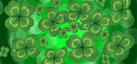 Green Clover Background Clover St Patricks Green Background Image