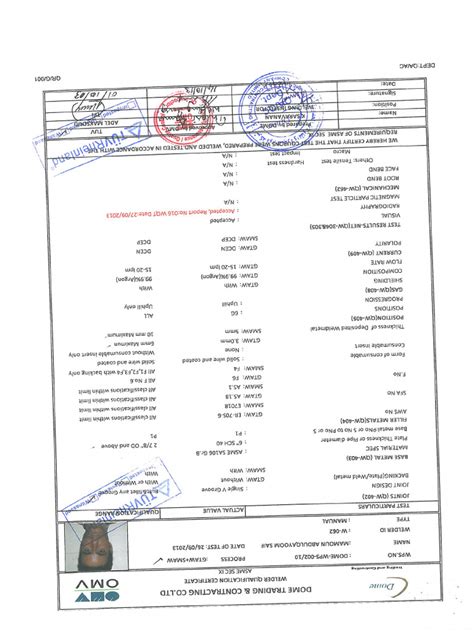 Welders Certificate 43 ٢ Pdf