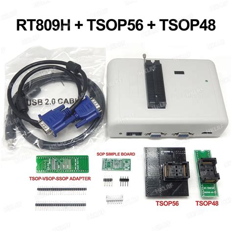 RT809H Programmatore Flash EMMC Nand Con Adattatori TSOP56 TSOP48 Cavi Inclusi Logica ICS Il
