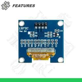ENGLABโปรโตคอลสอสาร OLED I2C IIC 1 3 นว 128x64 พกเซล โมดลจอแสดงผล OLED สาหรบ Arduino