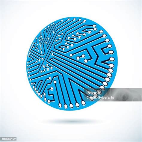 원형 회로 기판벡터 추상 기술 그림 전자 장치의 하이테크 디지털 방식 0명에 대한 스톡 벡터 아트 및 기타 이미지 0명 3차원 형태 Cpu Istock