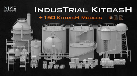 Industrial Kitbash V1 Blender Market