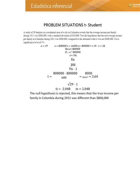 Solved T Student Distribution Exercises Pdf Statistical Solved T Student Distribution Exercises Pdf Statistical