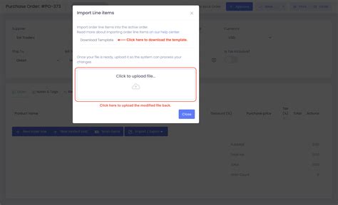 Import Or Export Line Items In Purchase Or Sales Orders Qoblex