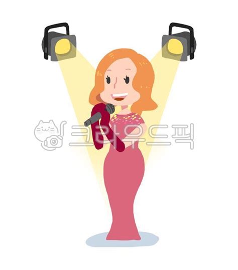 가수 직업일러스트 직업종류 캐릭터 일러스트 사진이미지일러스트캘리그라피 찐둥작가