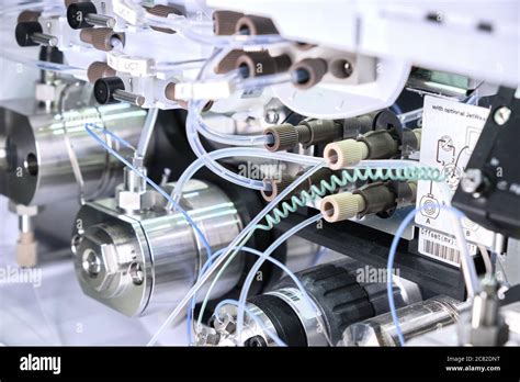 Binary Pump In HPLC System High Performance Liquid Chromatography At