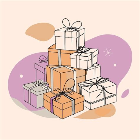 Premium Vector A Drawing Of A Stack Of Boxes With A Star On It