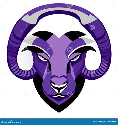 Mascot Illustration Of A Head Of A Ram With Horns Ai Generated Stock Vector Illustration Of