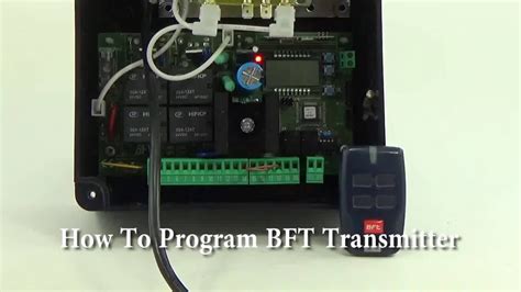 How To Program Bft Transmitter To Receiver Youtube