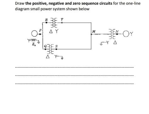 Solved Draw The Positive Negative And Zero Sequence Chegg
