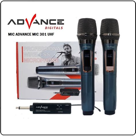 Jual Microphone Wireless Advance Mic Karaoke Double Mikrofon Tanpa Kabel Shopee Indonesia