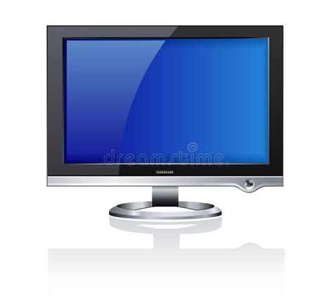 Computer Lcd Monitor Stock Vector Illustration Of Eyesight 2462575