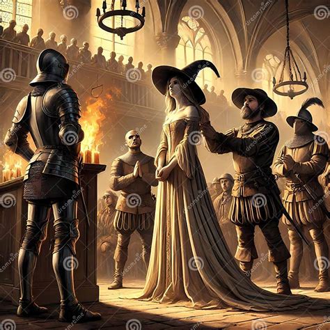 Spanish Inquisition Witch Stock Illustration Illustration Of Blasphemy