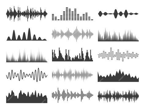 Premium Vector Black Sound Waves Music Tracks Beats Graphic