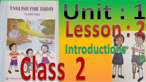 Class 2 English Unit 1 Lesson 2 New Youtube