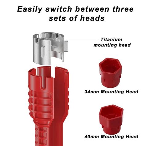 Badu Bg 8 5 в 1 Гаечен ключ Кран за мивка Водопроводни инструменти Кухненска мивка Инструменти