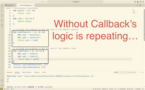 Abdul Wajeed On Linkedin 💪 Day 2 100daysofcode Completed Callbacks And Asynchronous Javascript