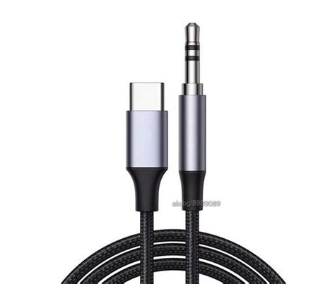 Аудио кабел Type C към Aux 3 5 жак Кабел Преходник Кабели Конектори Преходници Ямбо