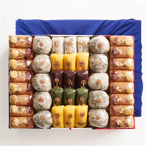 이바지떡 1호 2단 한지함 및 청홍 보자기 포장ㅣ두텁떡 10개 영양찰떡 50개 예단떡 이바지떡 건강한 습관 백년화편