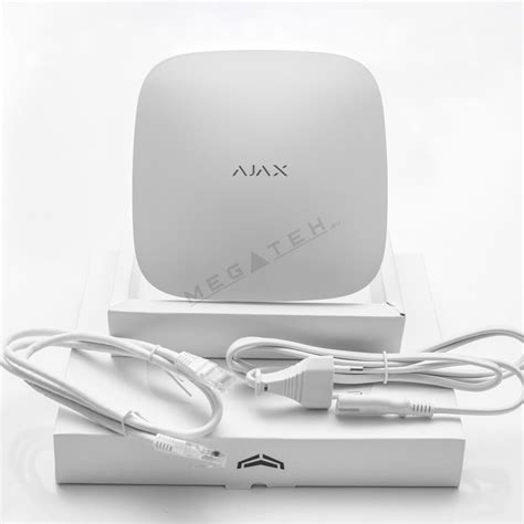 AJAX Hub 2 Plus White Wireless Intelligent Security System Control Panel MEGATEH Eu Online