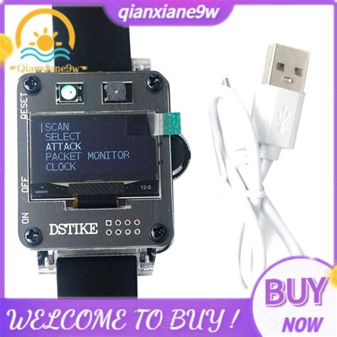 1set Deauther Watch Se Programming Watch Nodemcu Esp8266 Programmable Development Board Black