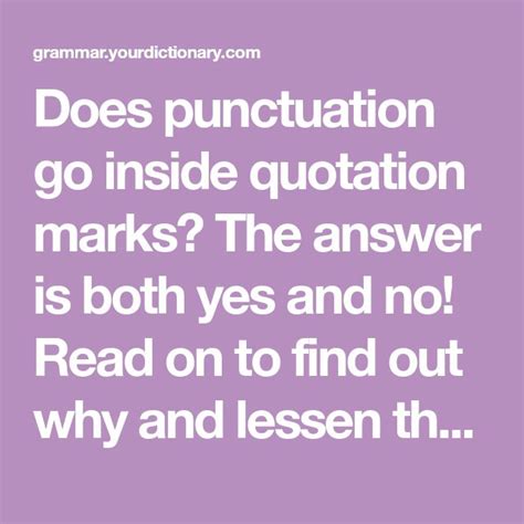 Understanding Punctuation And Quotation Marks