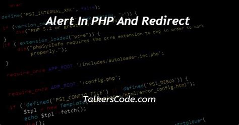 Alert In Php And Redirect