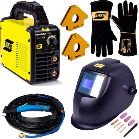 Maquina De Solda Inversora Tig Esab 160i C Tocha Mascara Autimatica E