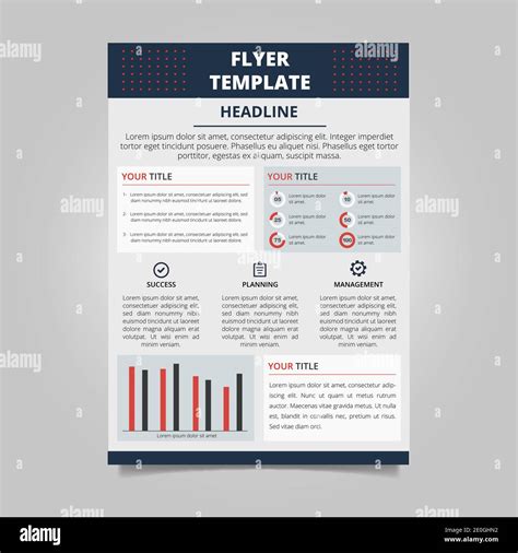 Modern Informational Flyer Design Template Stock Vector Image And Art Alamy