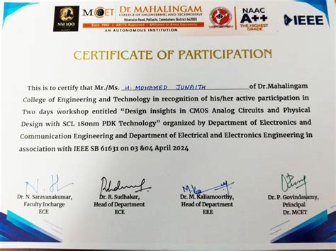 Mohamed Junaith On Linkedin Vlsi Voyage 1 Excited To Share The First