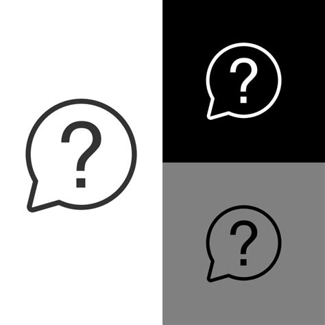 Question Icon Vector Variation Help Symbol Clean And Modern Vector Illustration For A Website