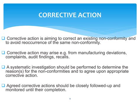 corrective and preventive actions capa pptx business business and