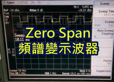 Zero Span 頻譜儀變成示波器 原來零展頻這樣用 實作派電子實驗室