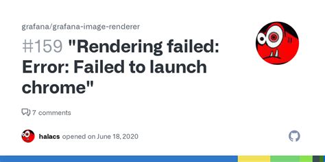 Rendering Failed Error Failed To Launch Chrome · Issue 159 · Grafanagrafana Image Renderer