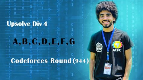 Upsolve Codeforces Round 944 Div 4 Youtube