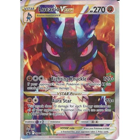Pokemon Trading Card Game Swsh291 Lucario Vstar Black Star Promo Holo